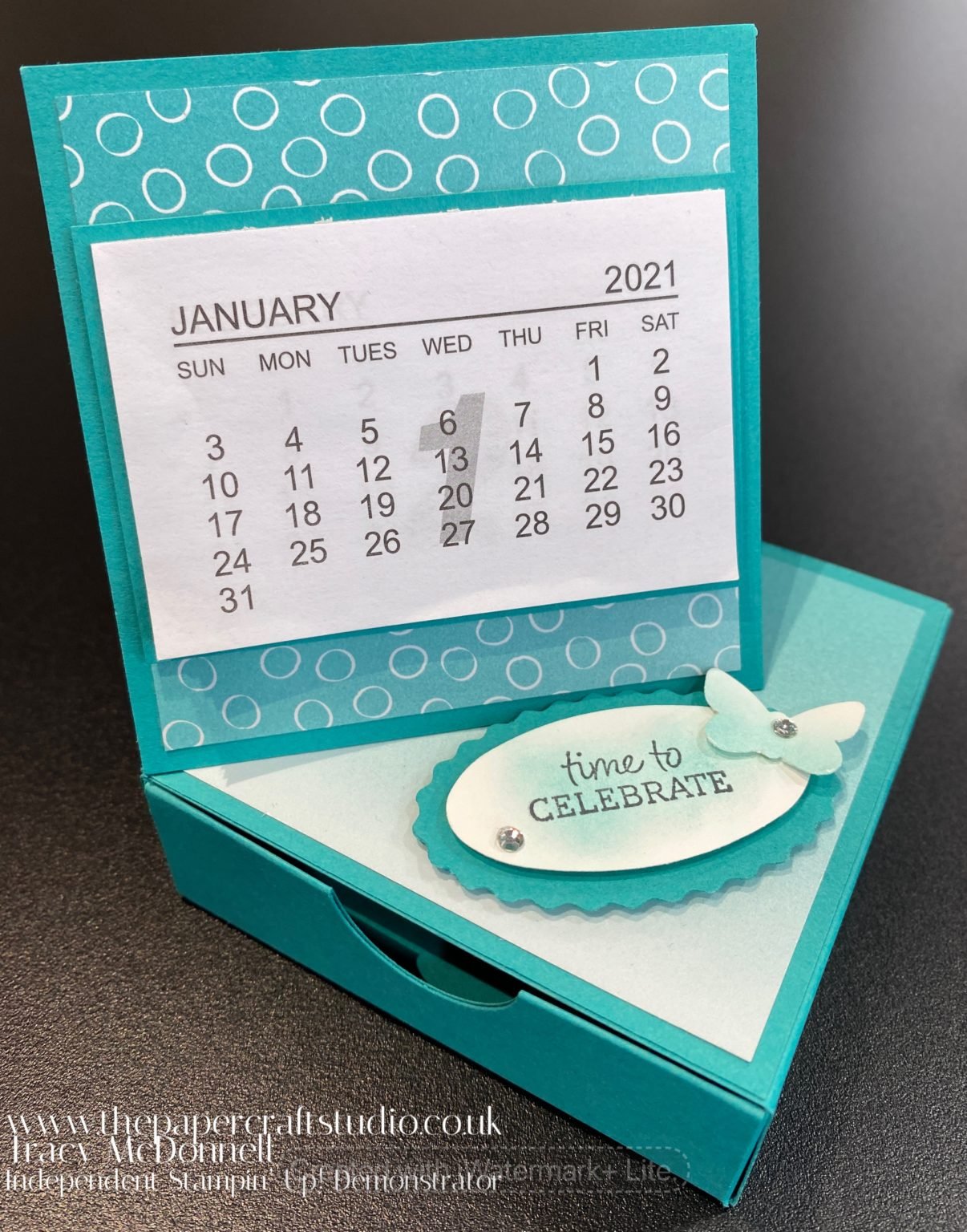 Oh So Ombre Desk Calendar - The Papercraft Studio